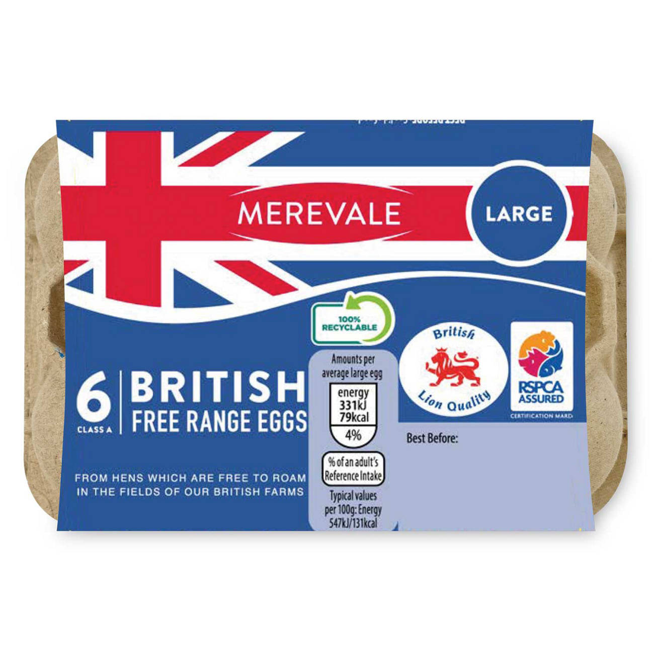 British Large Free Range Eggs 6 Pack | ALDI UK